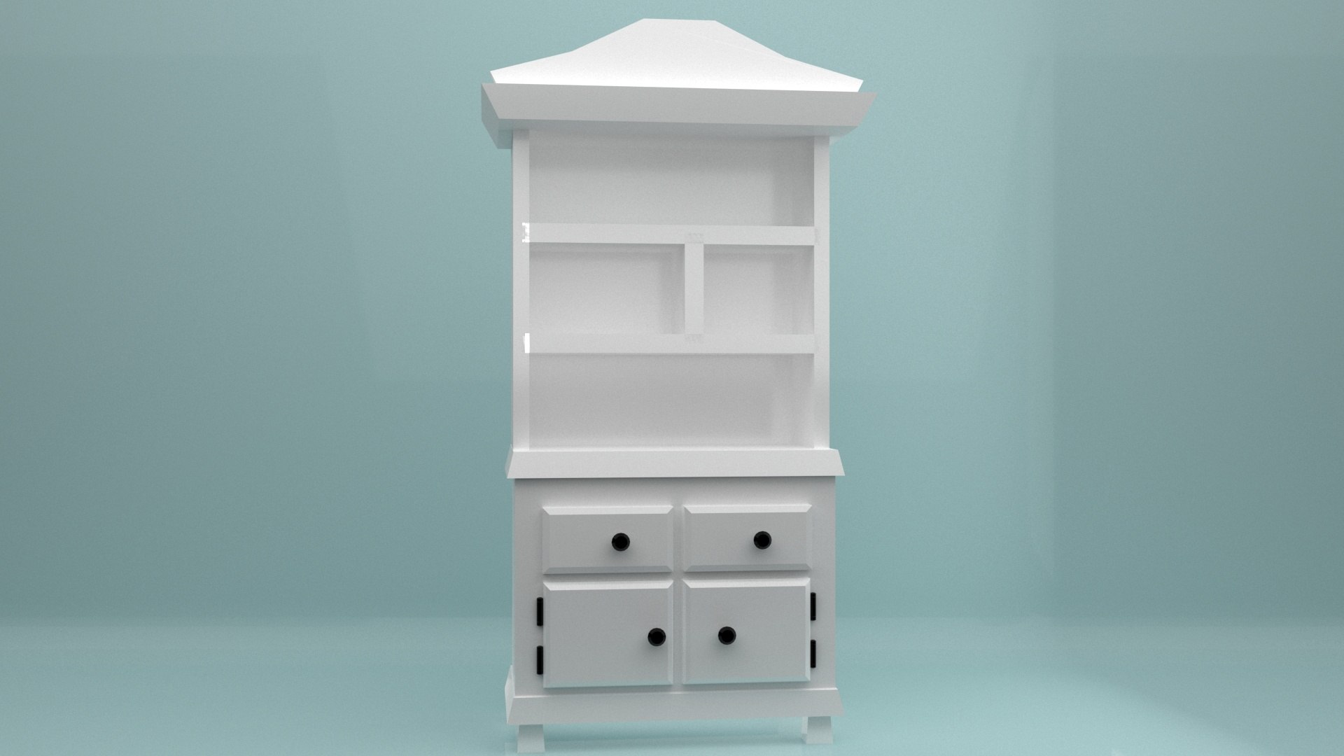 3D Bookcase Cabinet - TurboSquid 2061332