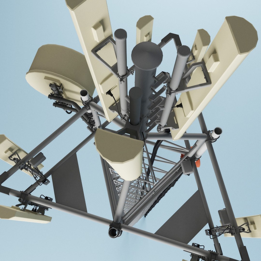 Telecommunication Tower V1 3d Model