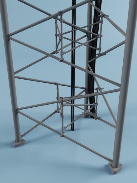 telecommunication tower v1 3d model