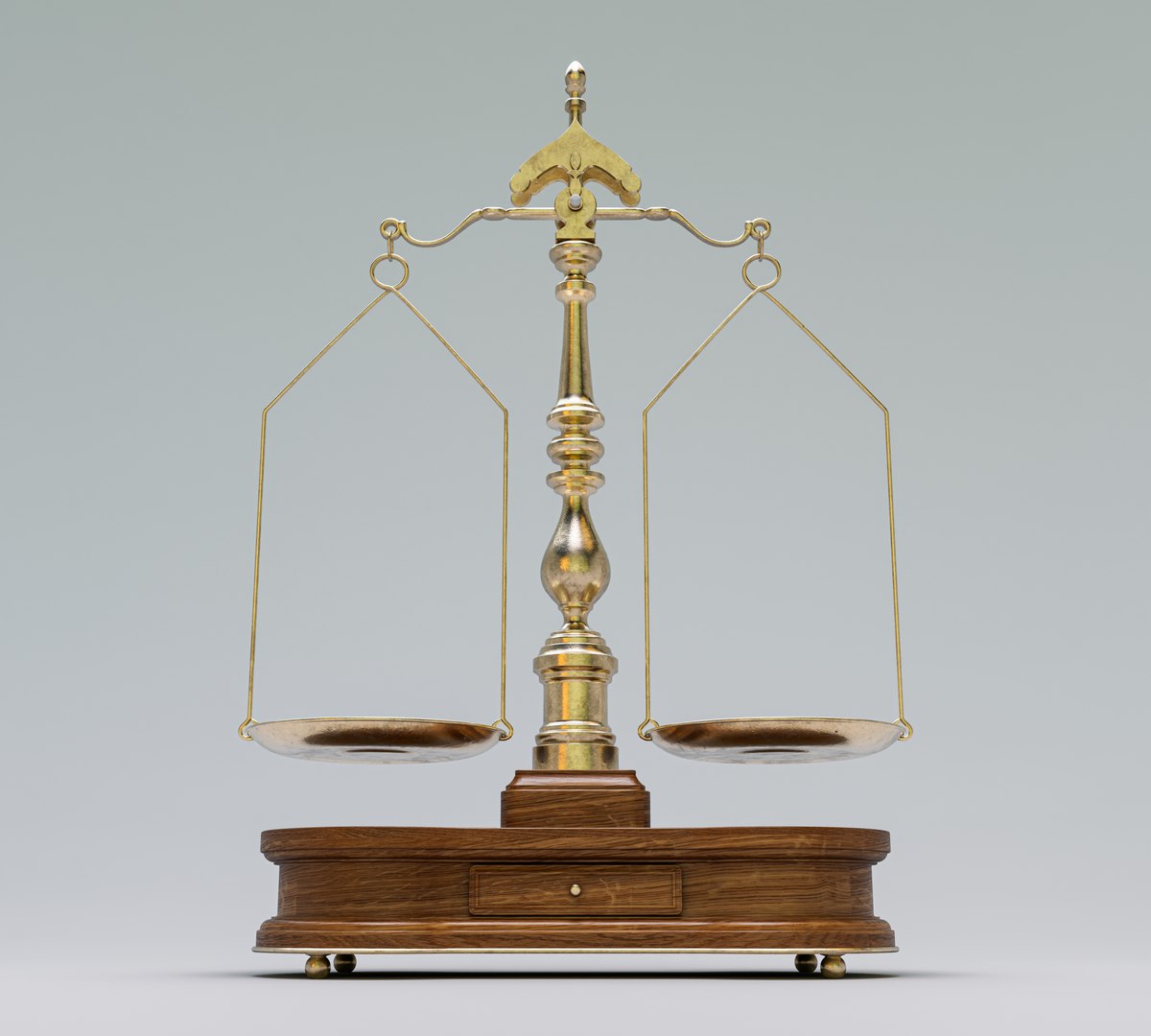 Ornate Justice Scale 3D Model - TurboSquid 2065145