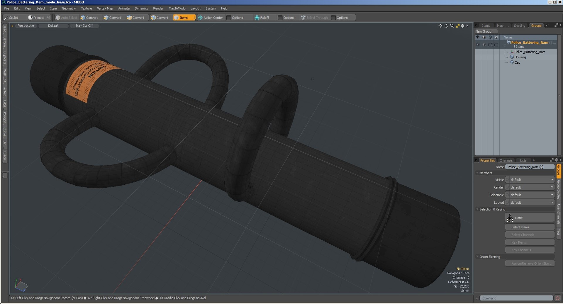 Police Battering Ram 3D Model - TurboSquid 1624176