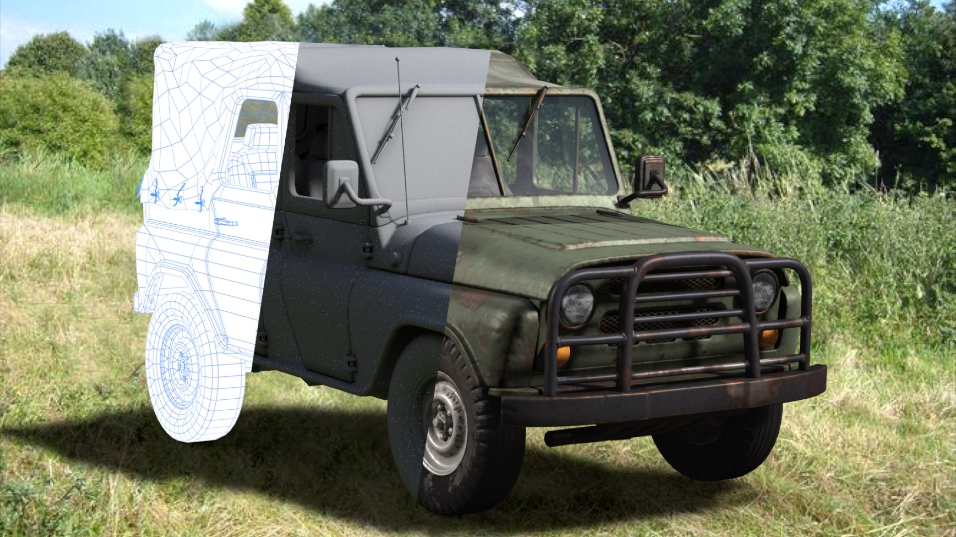 Military jeep 3D model - TurboSquid 2102660