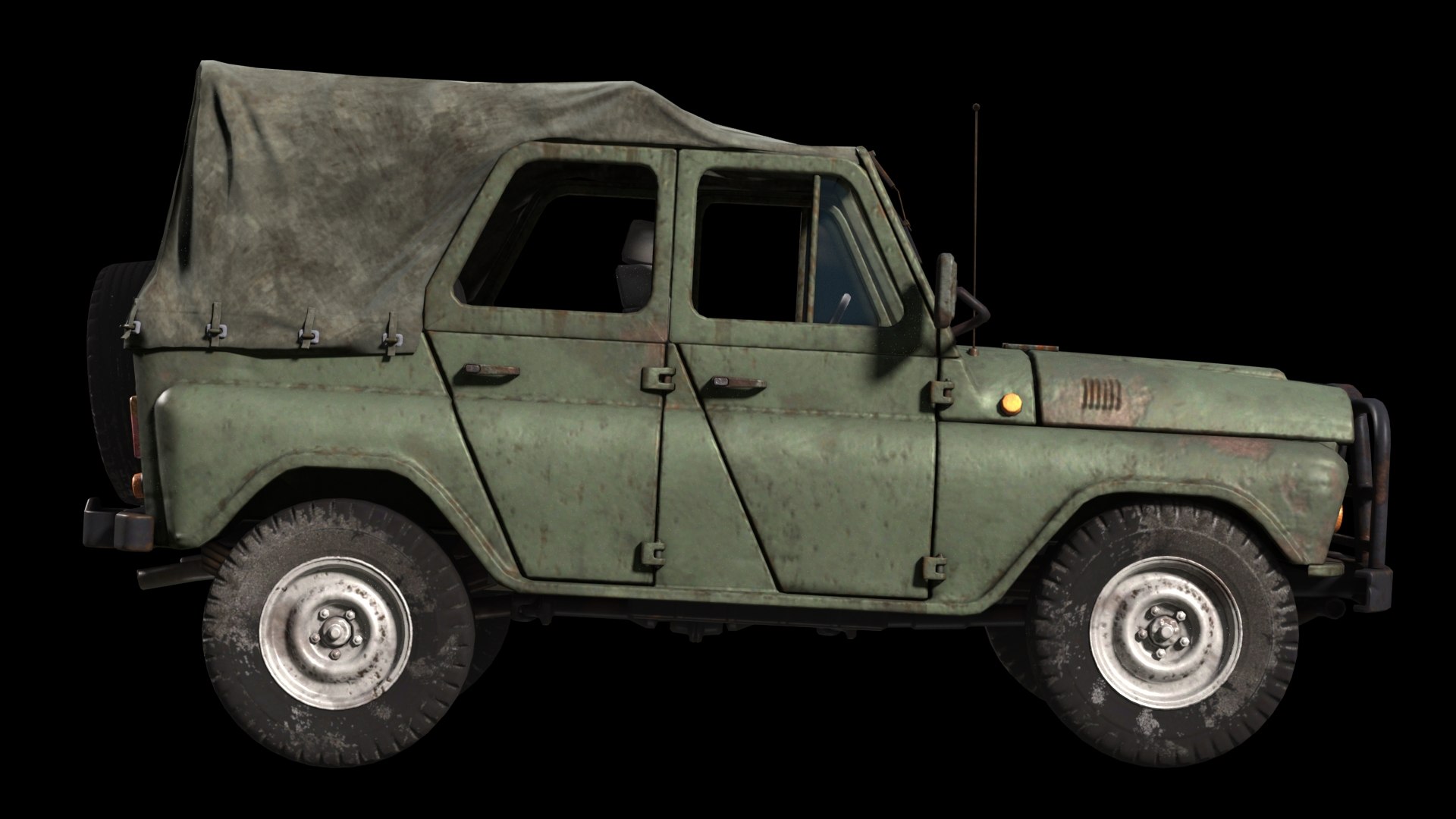 Military jeep 3D model - TurboSquid 2102660