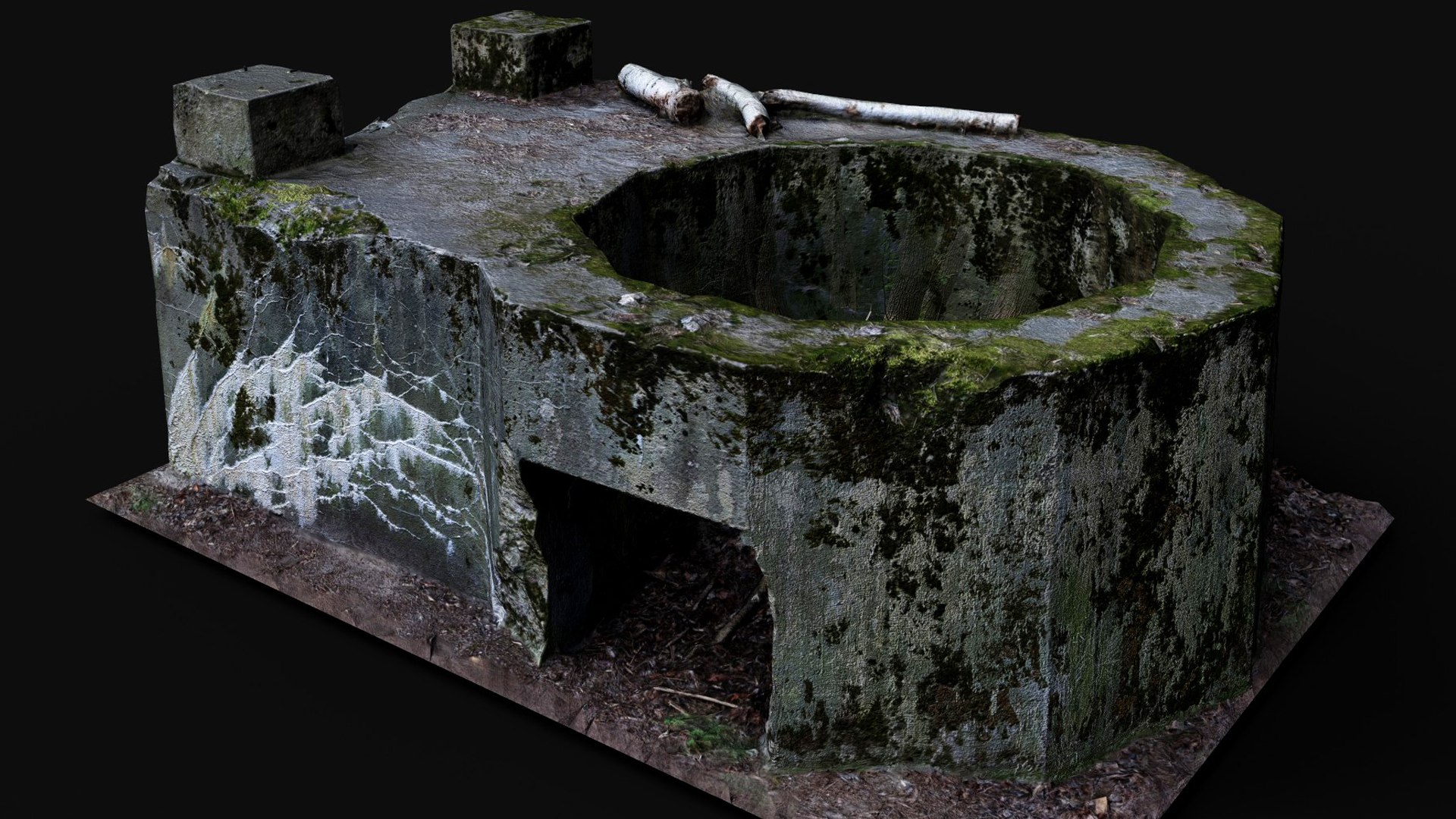 3D Ww2 Destroyed Bunker Pillbox PBR Photogrammetry Model - TurboSquid ...