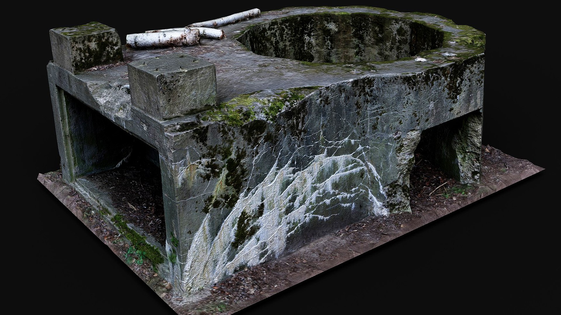 3D Ww2 Destroyed Bunker Pillbox PBR Photogrammetry Model - TurboSquid ...