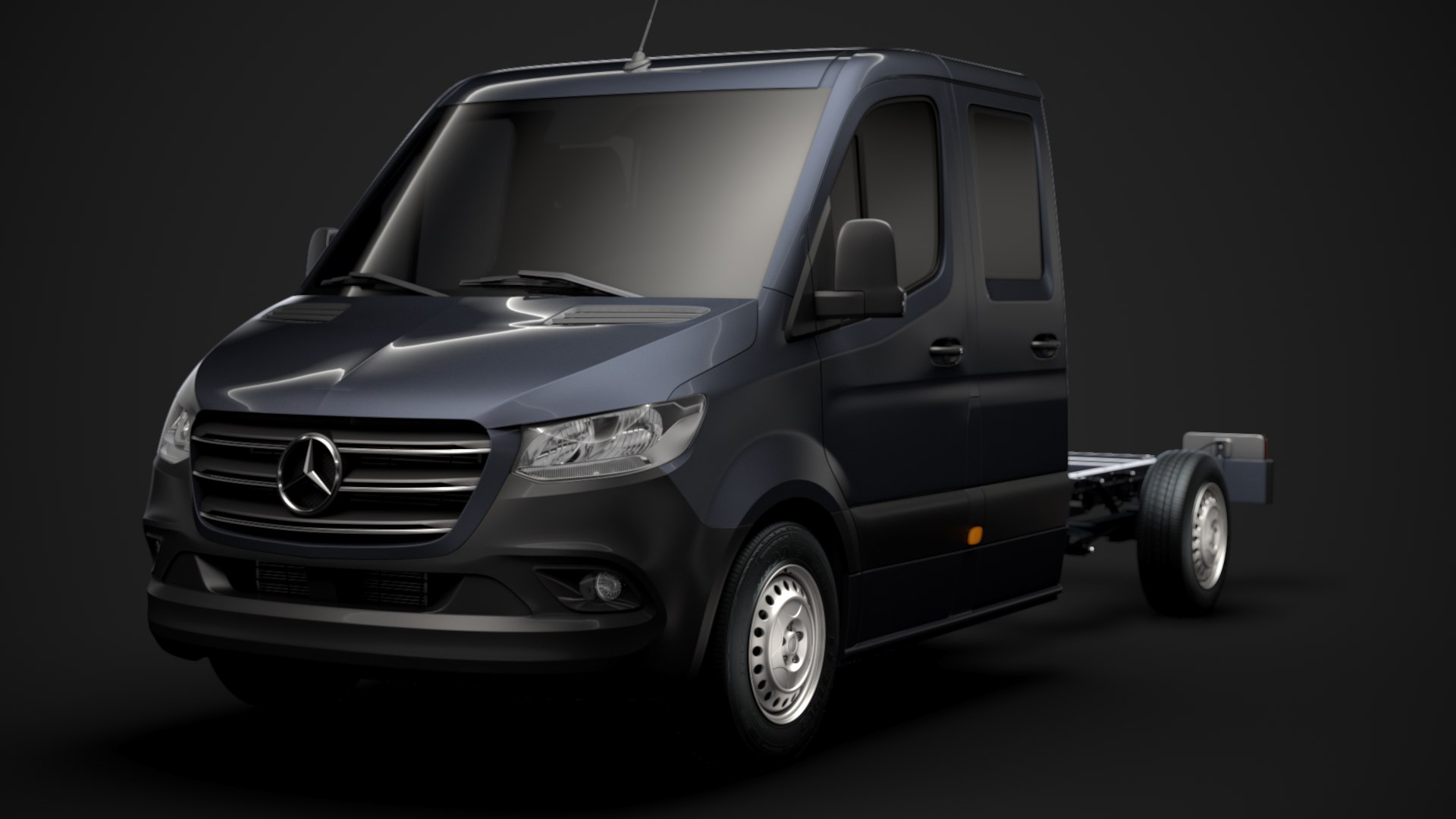 3D Mercedes Sprinter Chassis Crew - TurboSquid 1454350