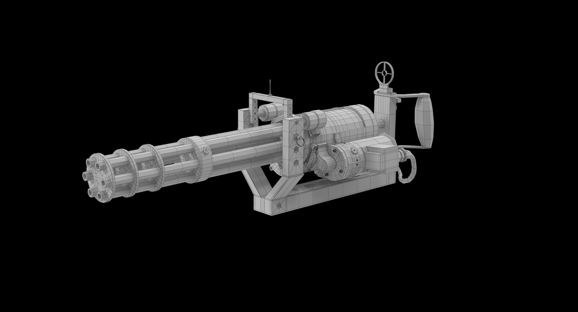 M134 minigun mounting bracket 3D model - TurboSquid 1238836