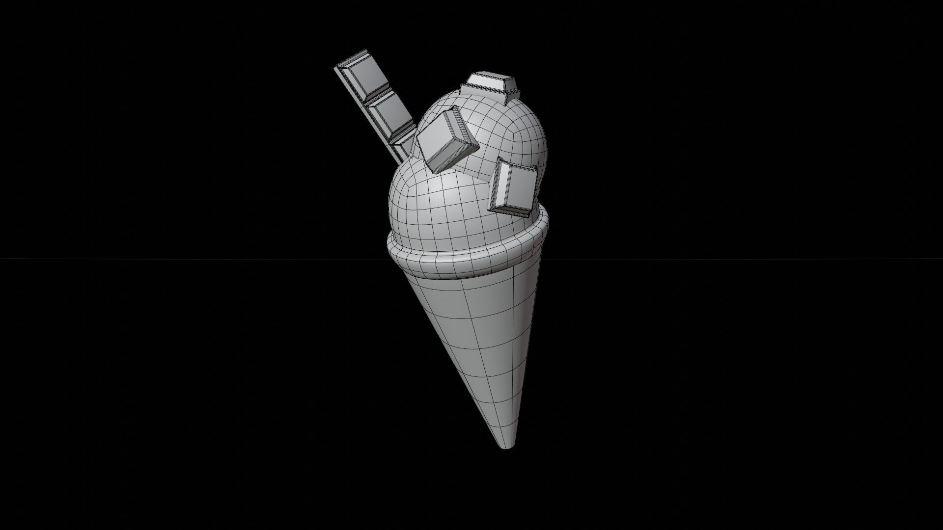Chocolate Ice Cream 3D Illustration 3D - TurboSquid 2235535