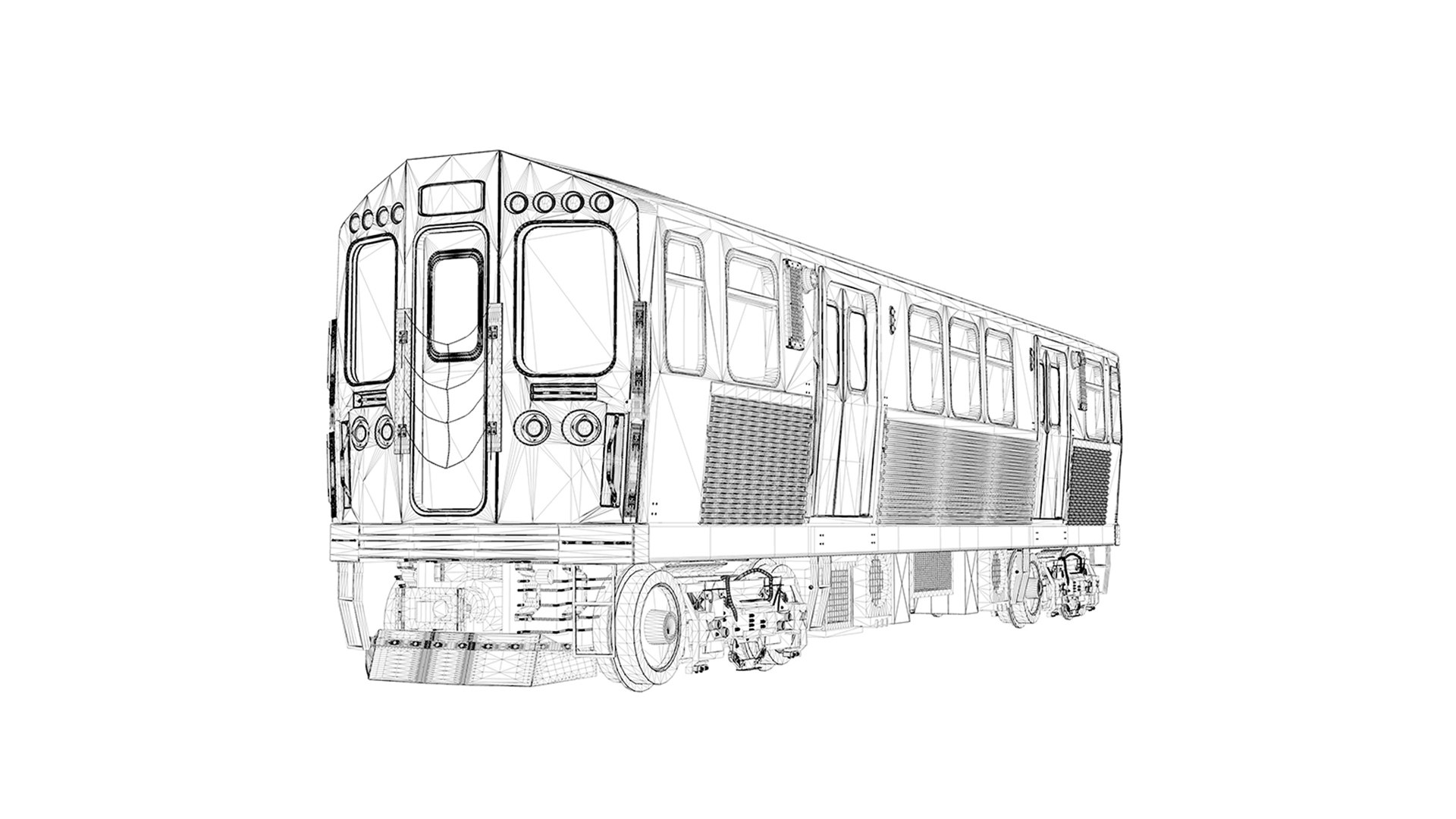 CHICAGO CTA 5000 Series Train 3D Model - TurboSquid 2427314
