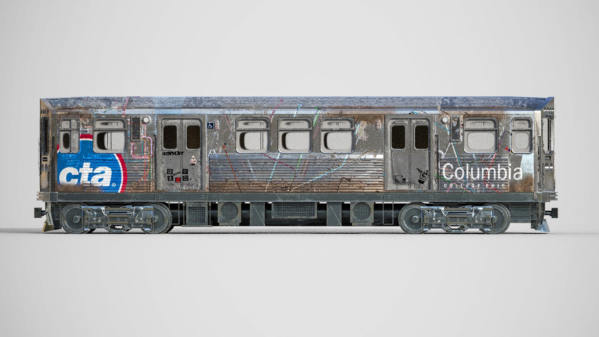 CHICAGO CTA 5000 Series Train 3D Model - TurboSquid 2427314