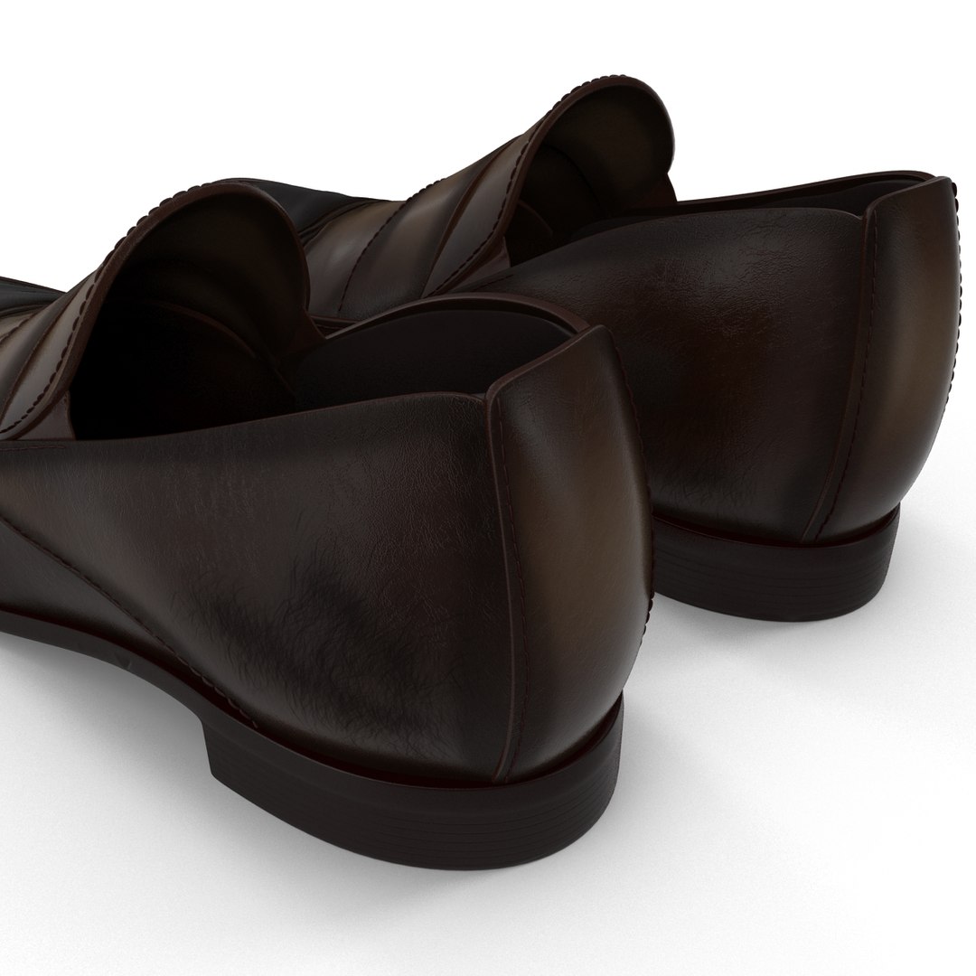 old man shoes 4 3d model