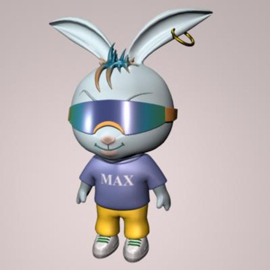 3d Bunny Punk Character Model