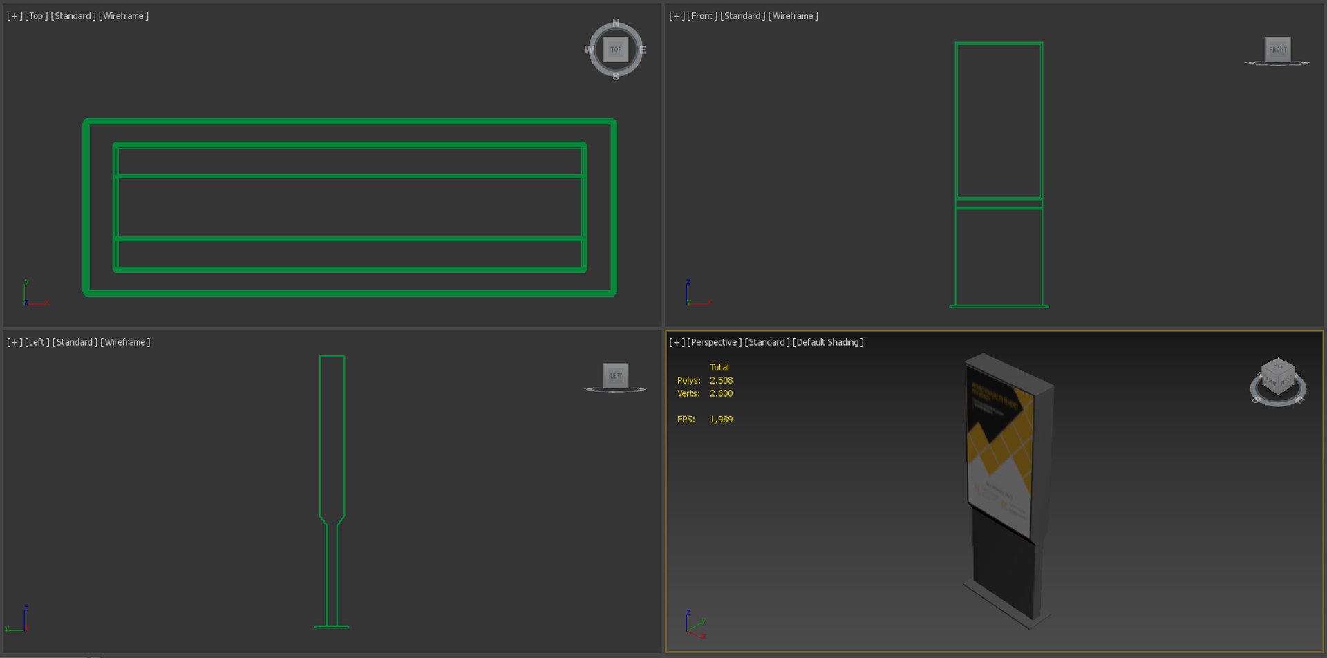 Sleek 3D Kiosk Model 3D Model - TurboSquid 2164123