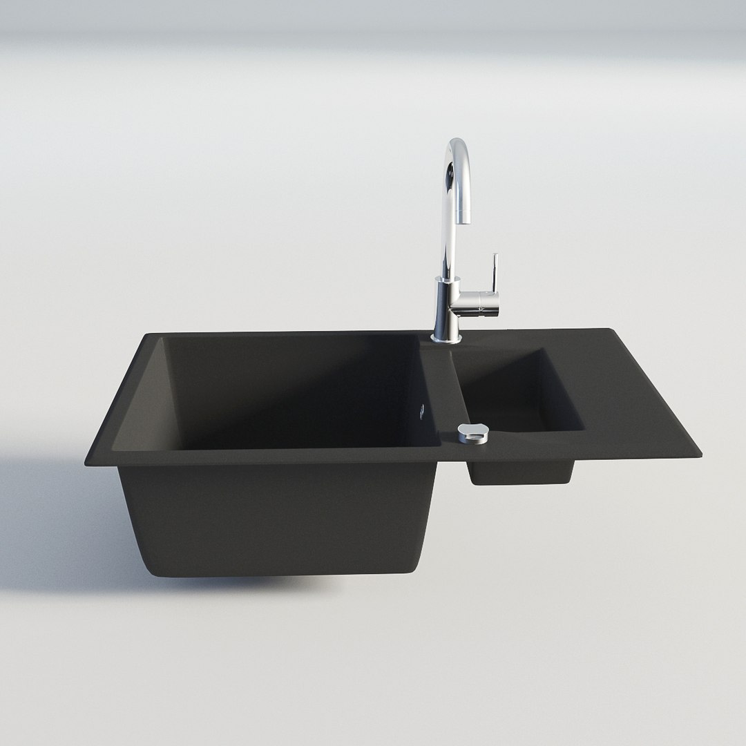 3D Kitchen Sink Single Model - TurboSquid 1565336