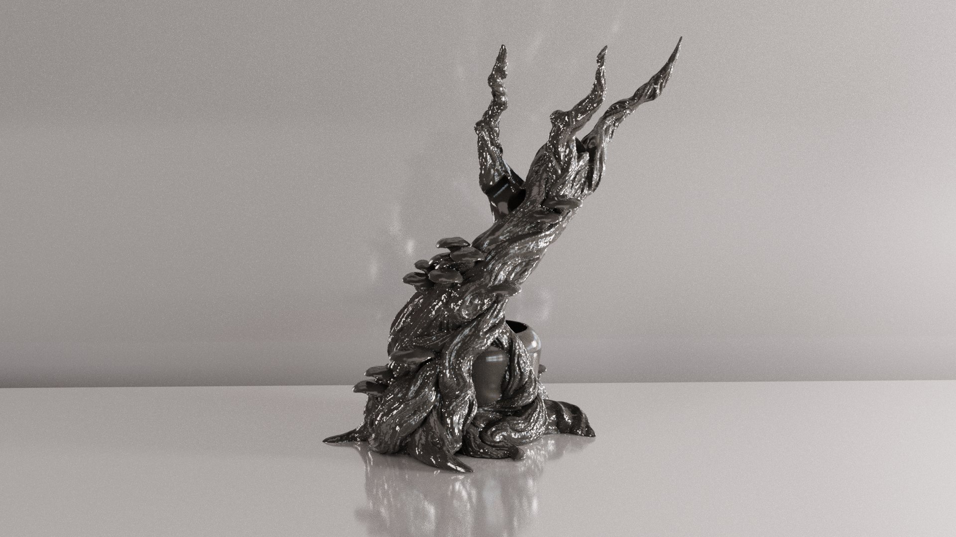 BackFlow Incense Burner Tree And Vase For 3D Printing 3D Model ...