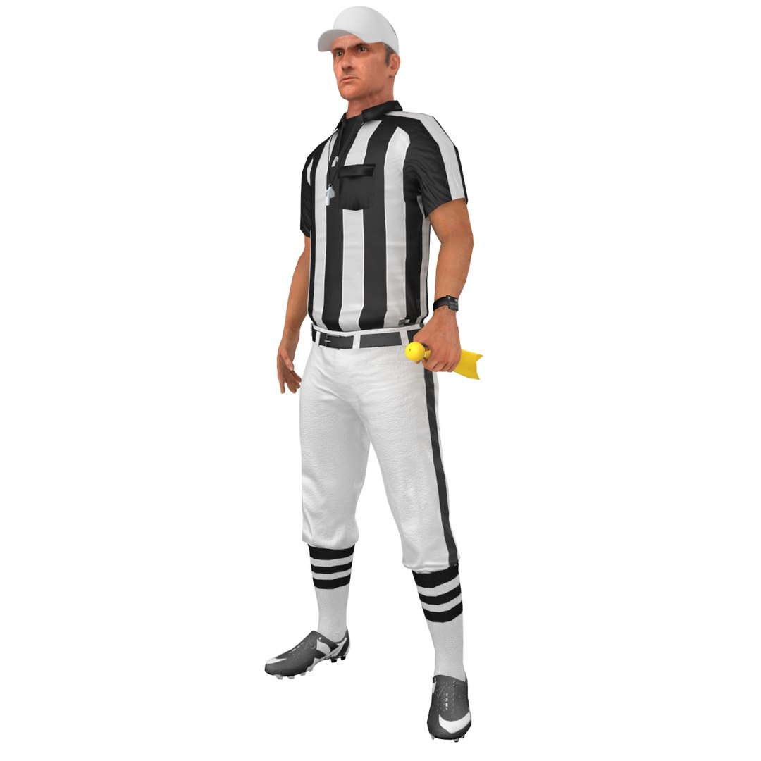 3D Model Rigged Football Referee - TurboSquid 1301199