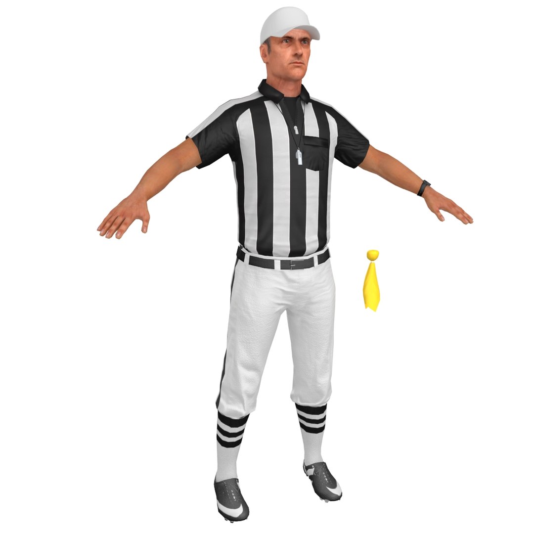3D Model Rigged Football Referee - TurboSquid 1301199