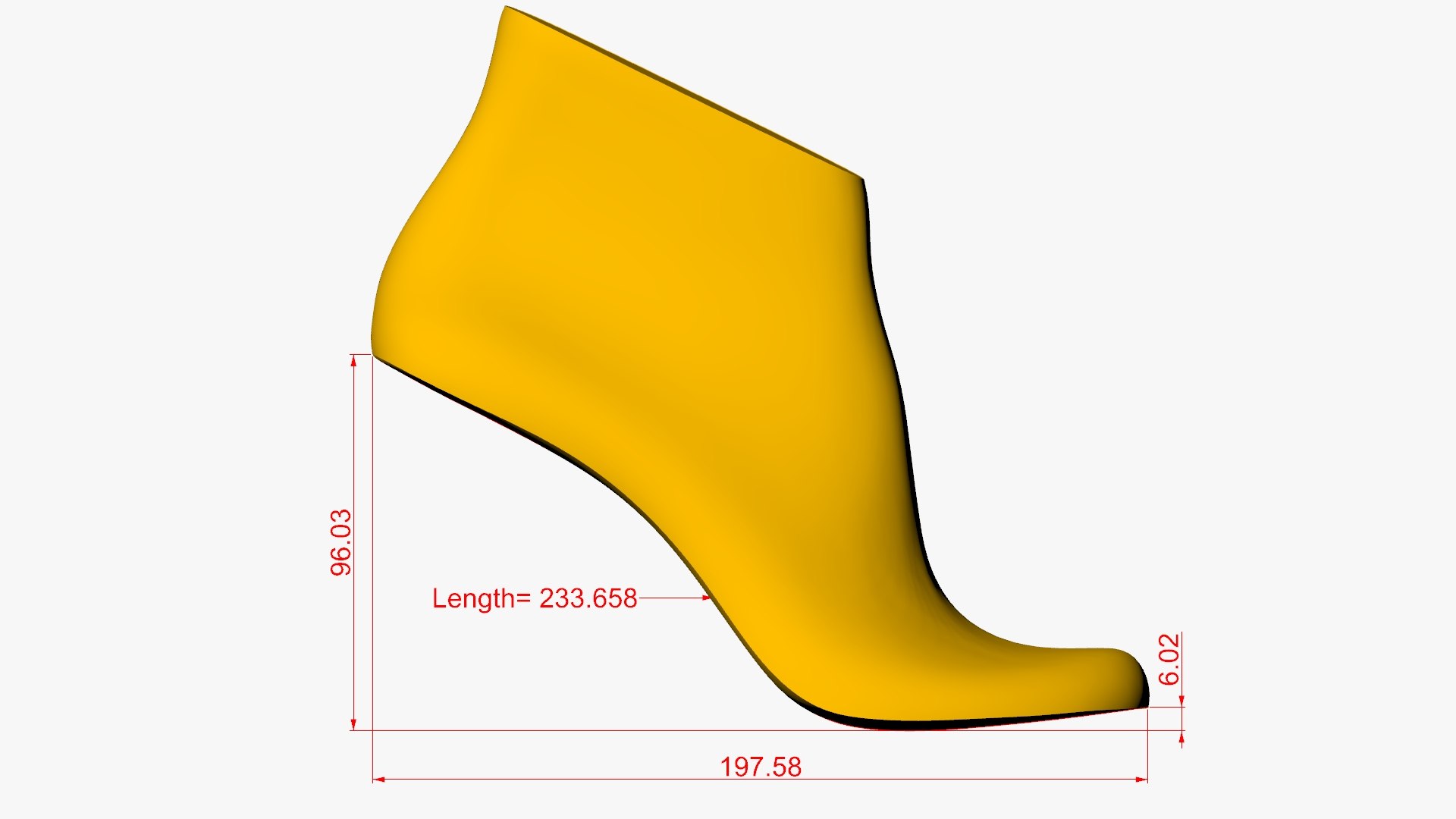 Female Shoe Last 3D Model - TurboSquid 2131980