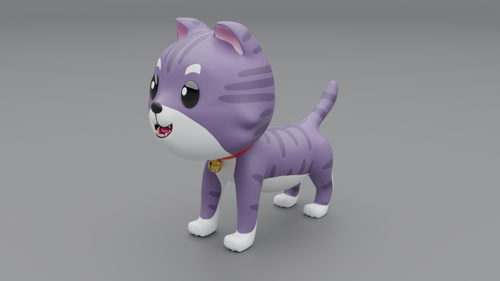 3D 3D Cat Cartoon Model - TurboSquid 2190599