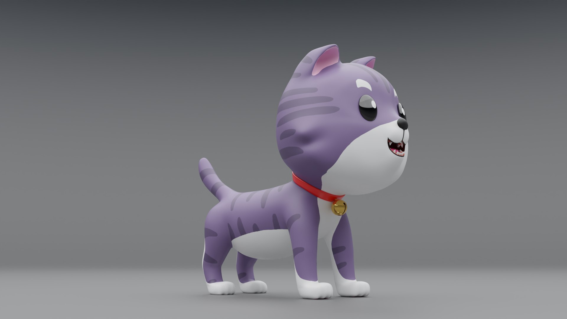 3D 3D Cat Cartoon Model - TurboSquid 2190599