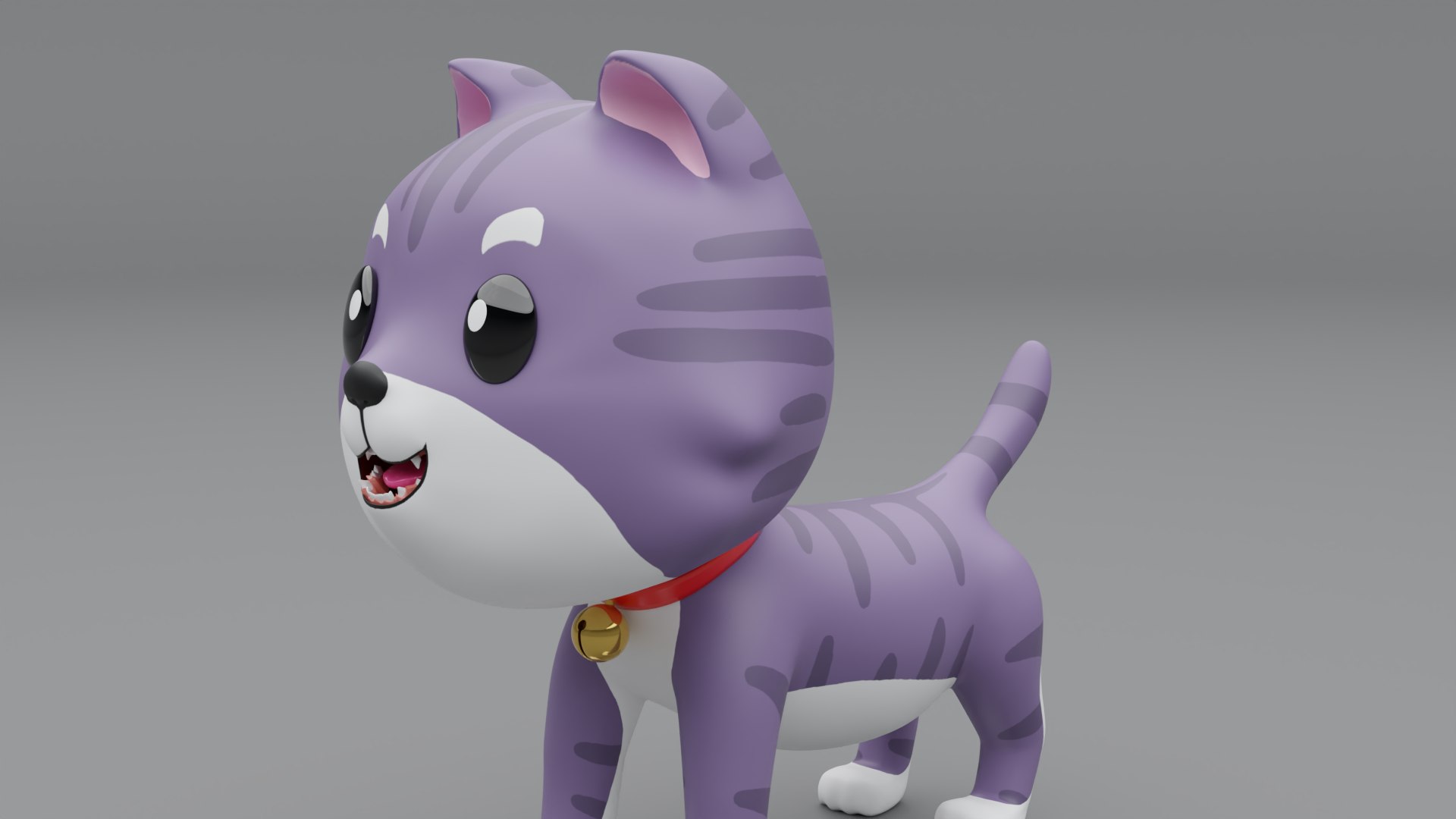 3D 3D Cat Cartoon Model - TurboSquid 2190599