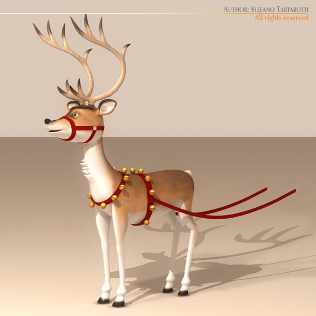 Reindeer Character 3d Model