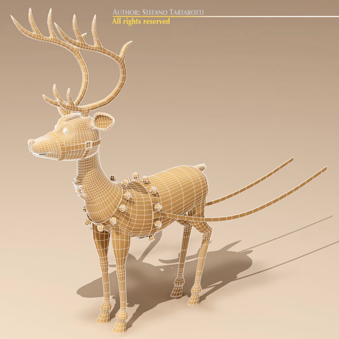 Reindeer Character 3d Model