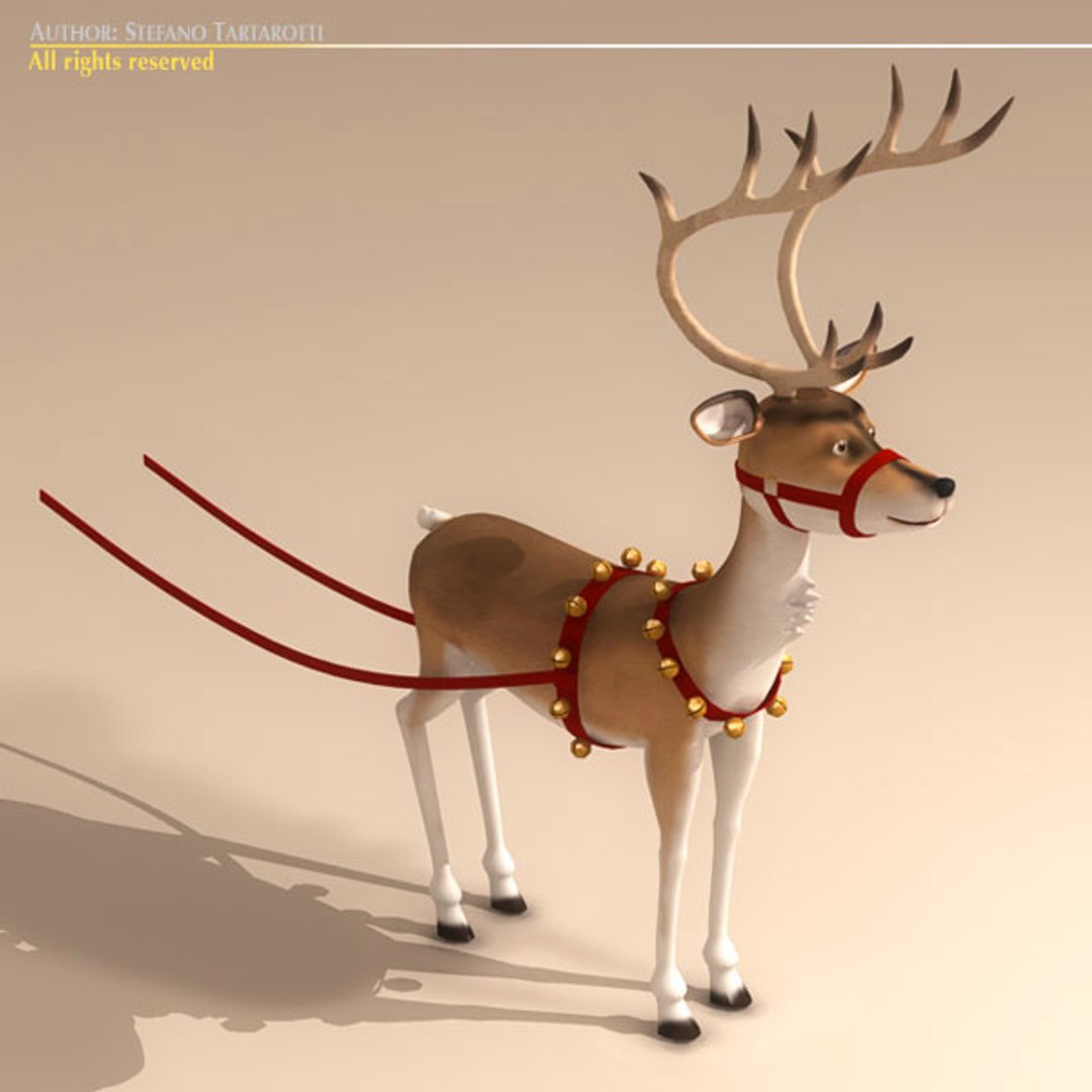 Reindeer Character 3d Model