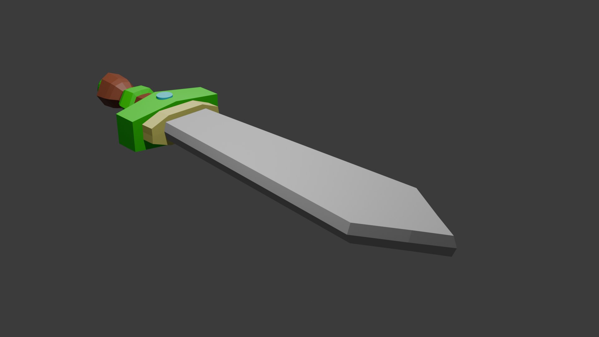 3D Model Low Poly Sword 13 - TurboSquid 2407035