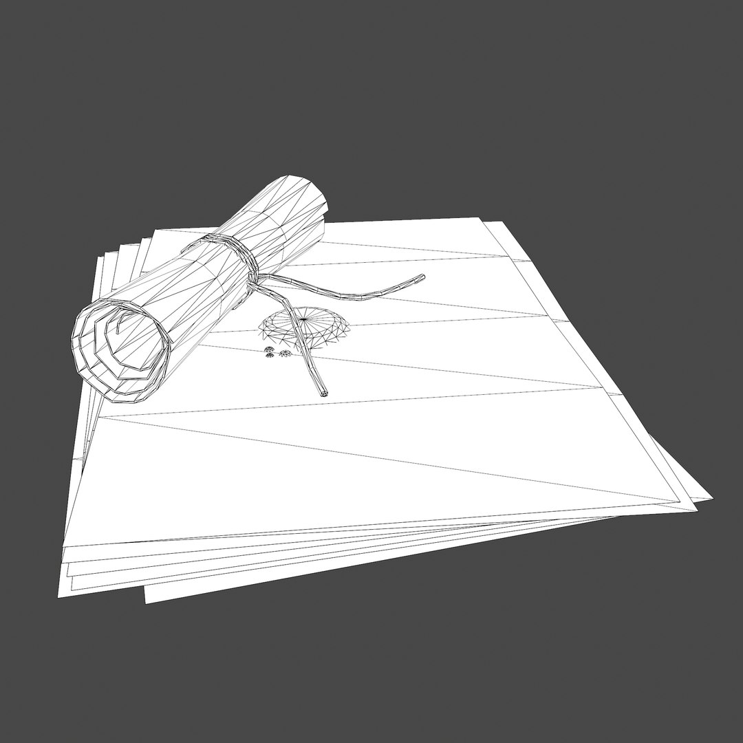 3D Model Medieval Elegant Fancy Papers - TurboSquid 1743210