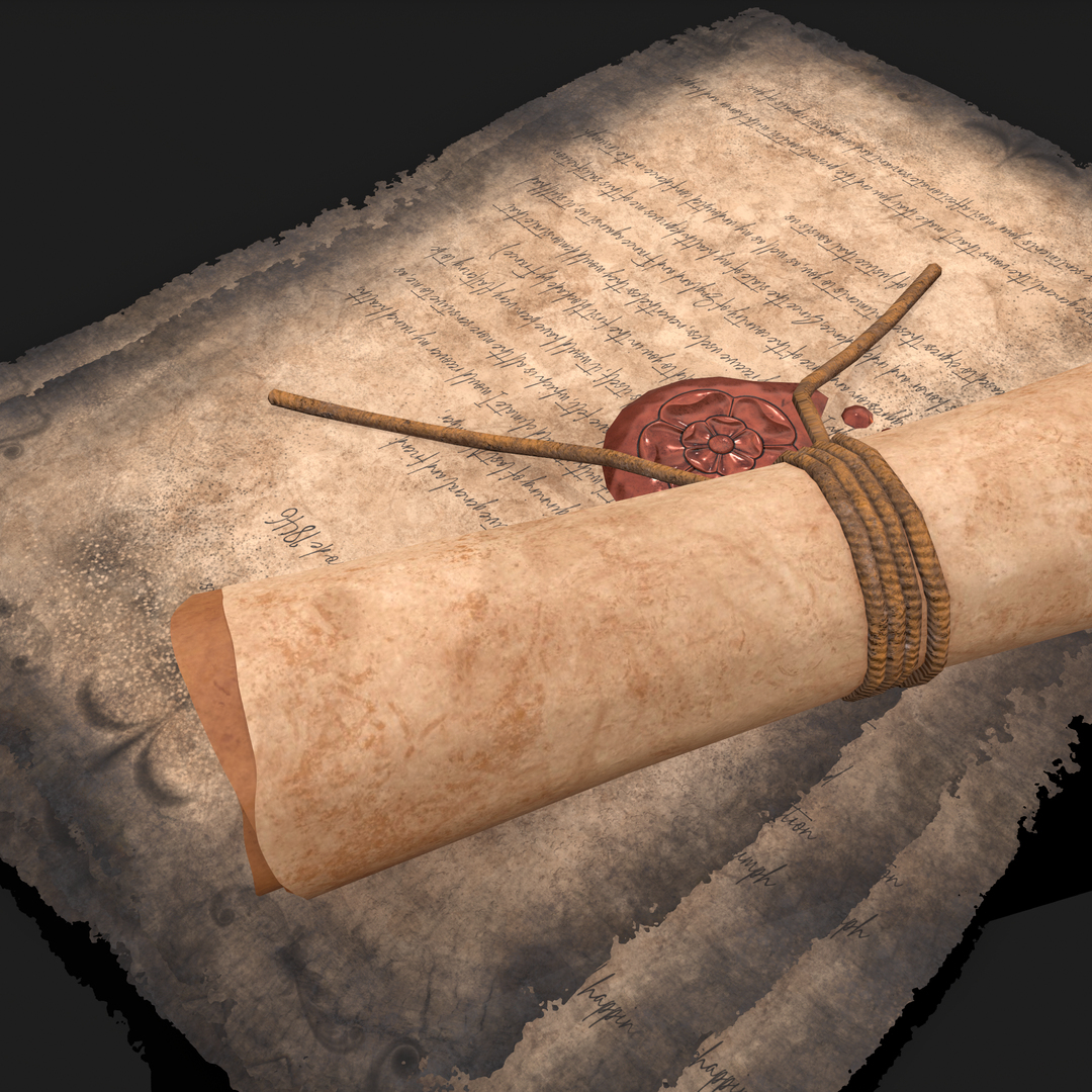 3D model Medieval Elegant Fancy Papers - TurboSquid 1743210