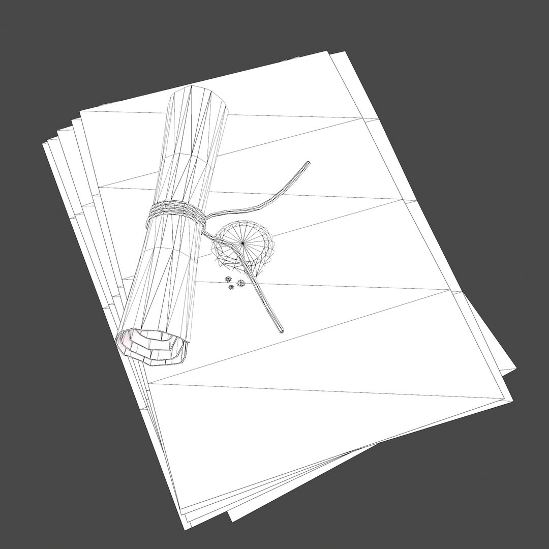 3D Model Medieval Elegant Fancy Papers - TurboSquid 1743210