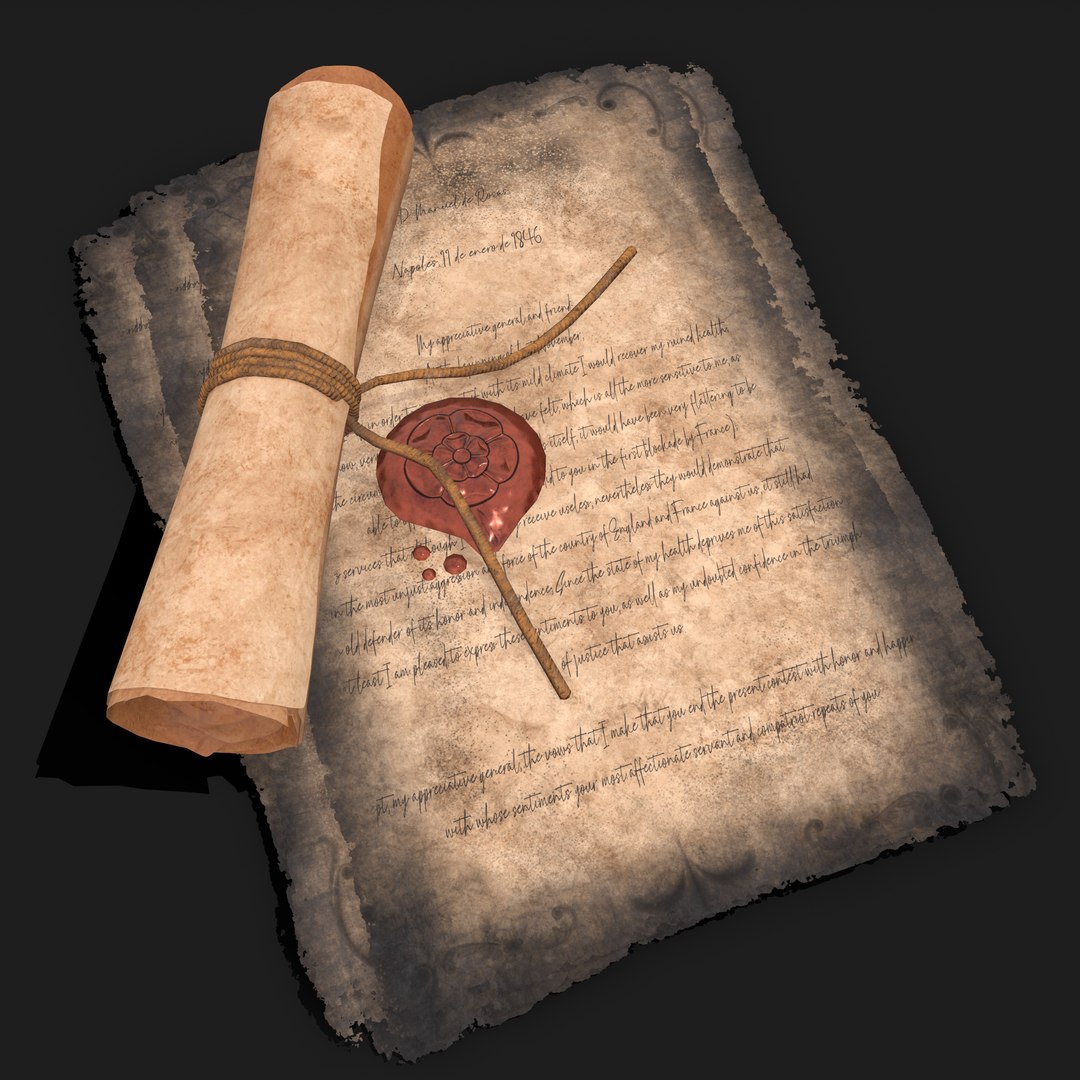 3D Model Medieval Elegant Fancy Papers - TurboSquid 1743210