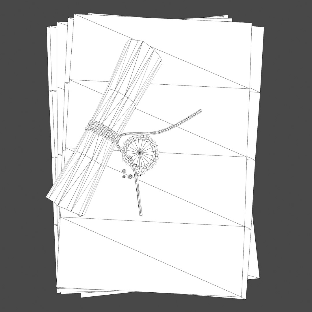 3D model Medieval Elegant Fancy Papers - TurboSquid 1743210