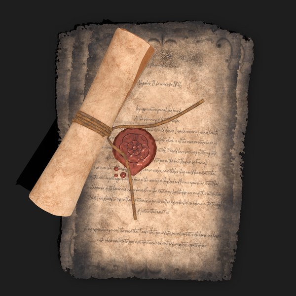 3D model Medieval Elegant Fancy Papers - TurboSquid 1743210