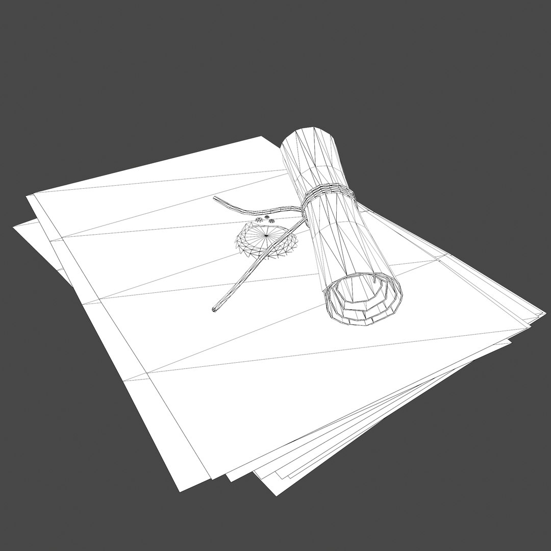 3D model Medieval Elegant Fancy Papers - TurboSquid 1743210