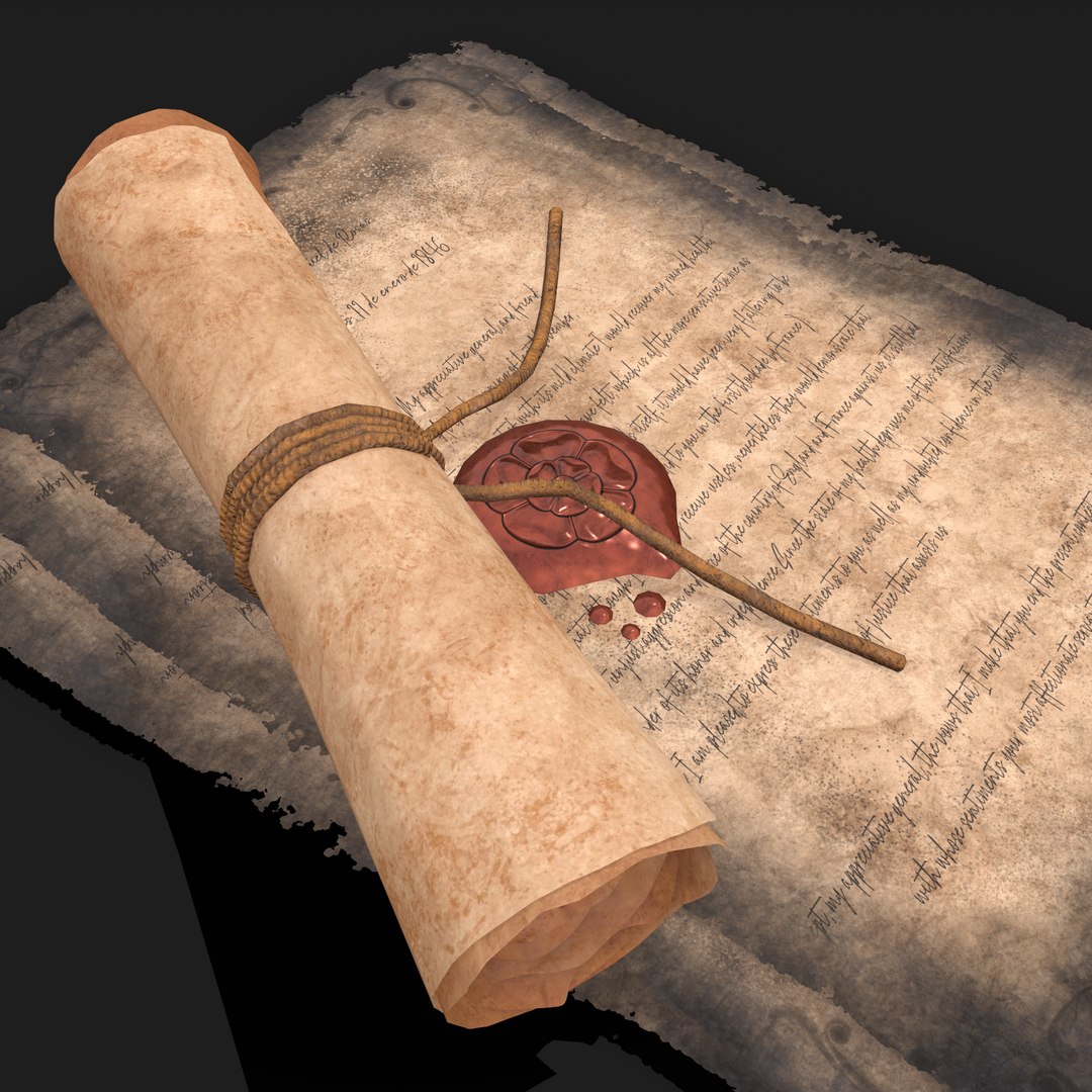 3D Model Medieval Elegant Fancy Papers - TurboSquid 1743210