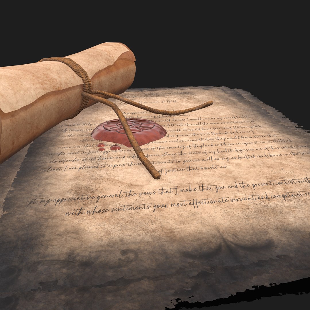 3D Model Medieval Elegant Fancy Papers - TurboSquid 1743210
