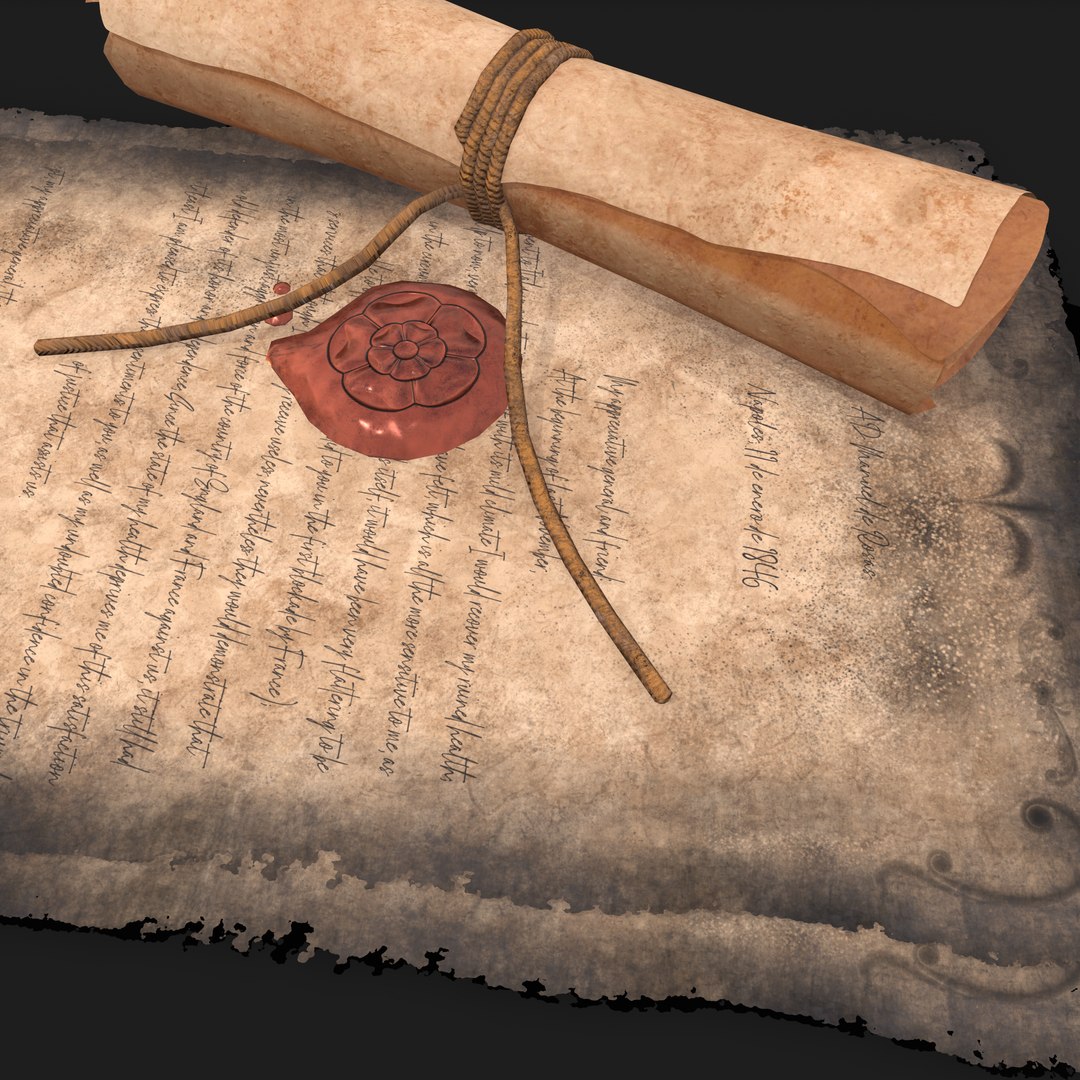 3D Model Medieval Elegant Fancy Papers - TurboSquid 1743210