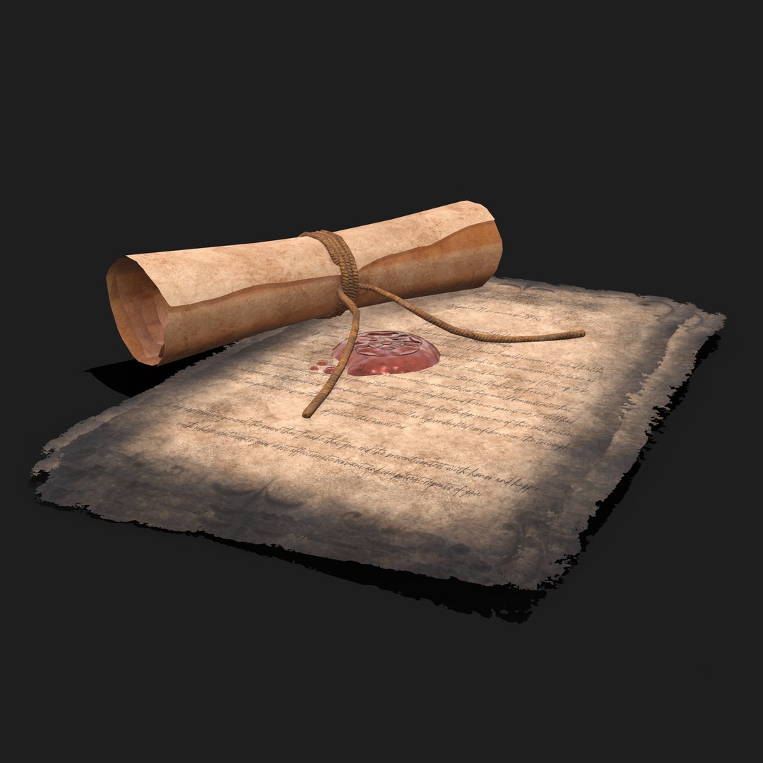 3D Model Medieval Elegant Fancy Papers - TurboSquid 1743210