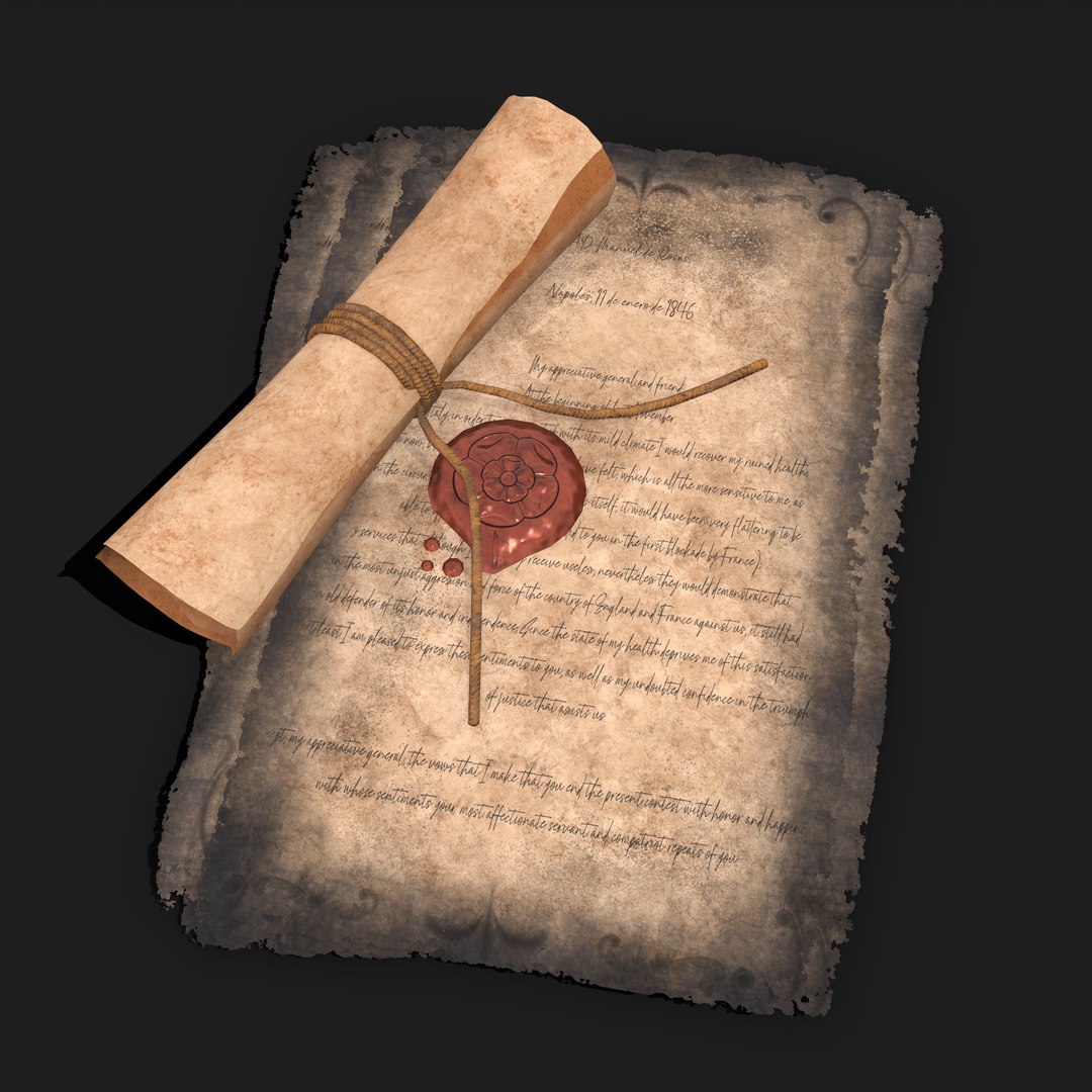 3D model Medieval Elegant Fancy Papers - TurboSquid 1743210