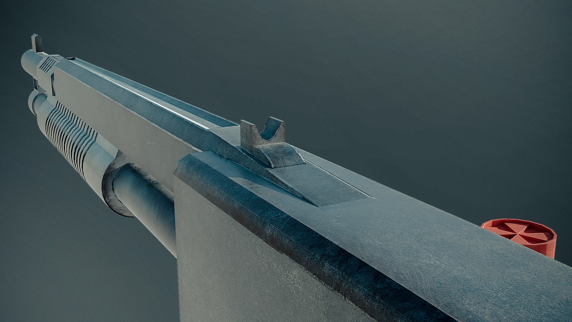 Scratched iron shotgun Low-poly 3D model 3D model - TurboSquid 1730012