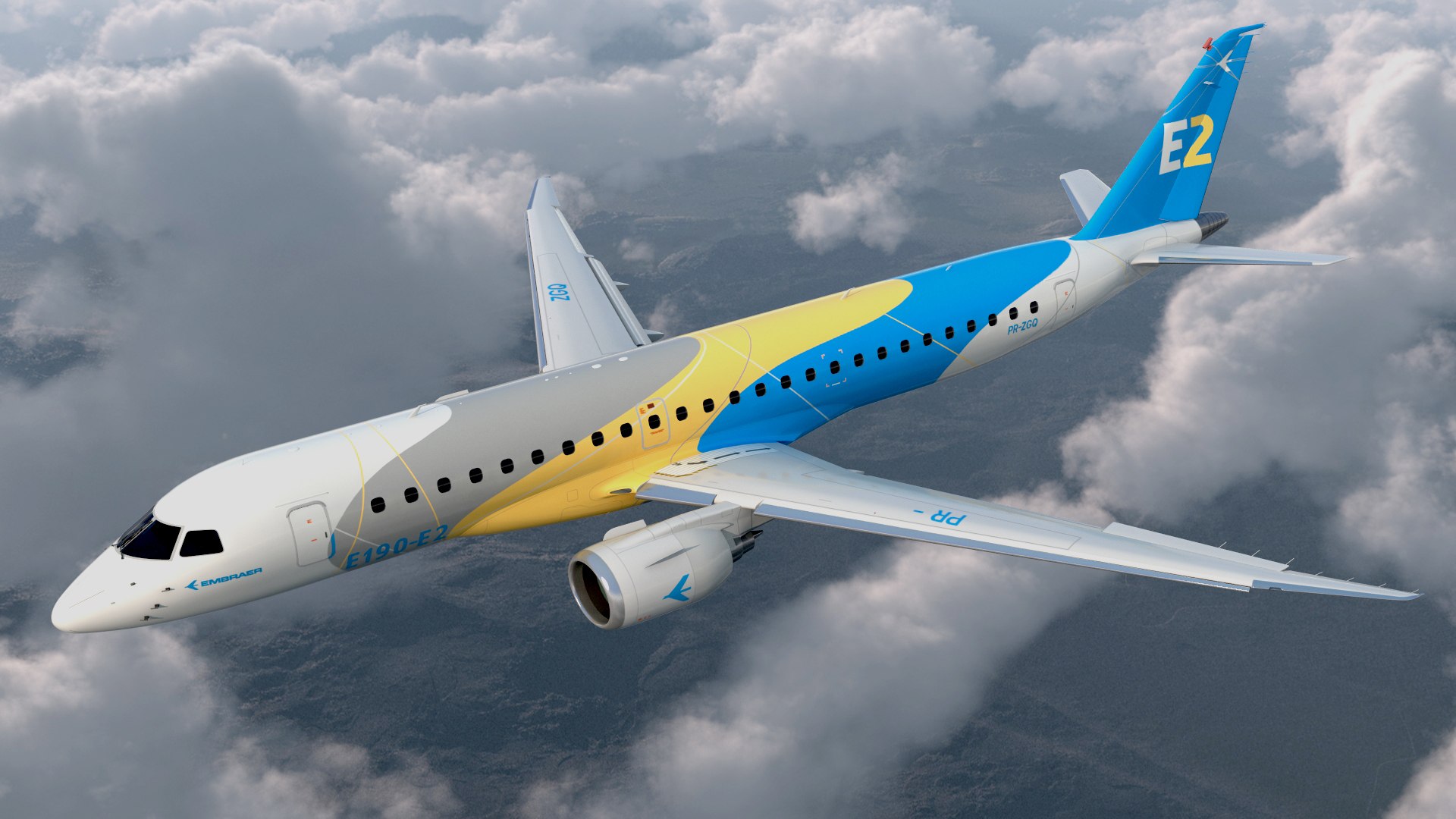 Embraer E-jet E190-e2 Jet 3D Model - TurboSquid 1446638