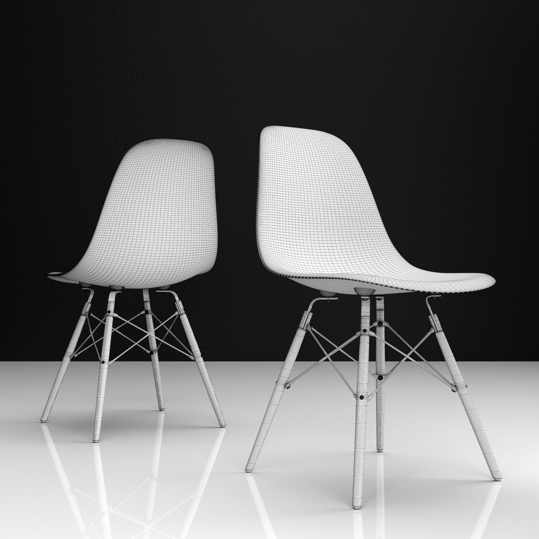 Eames Dsw Plastic Chair 3D Model - TurboSquid 1325803