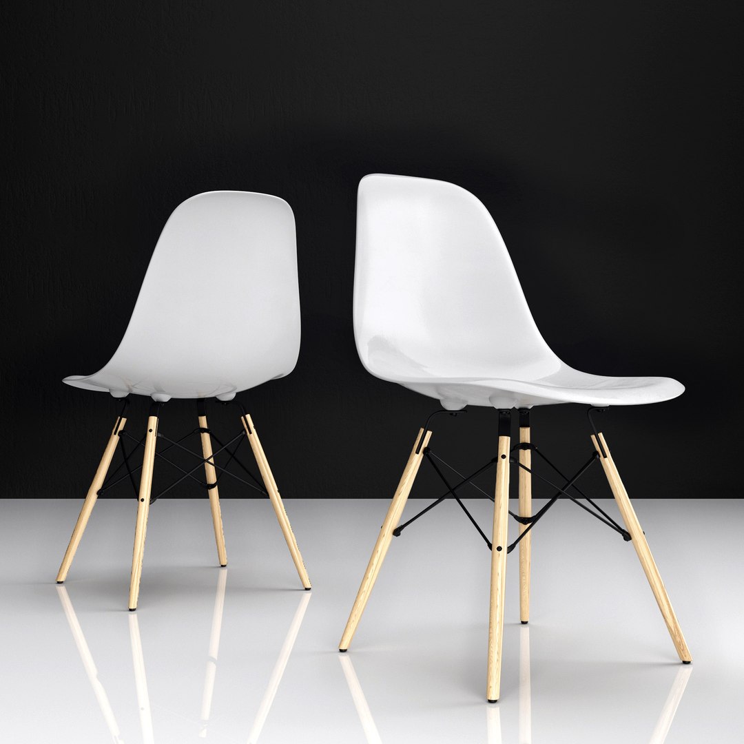 Eames Dsw Plastic Chair 3D Model - TurboSquid 1325803