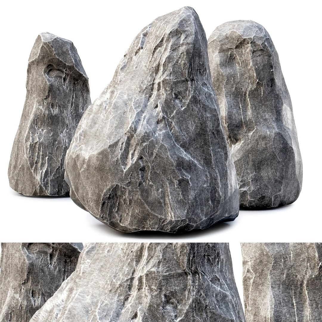 3D Big Rocks Collection Model - TurboSquid 1853670