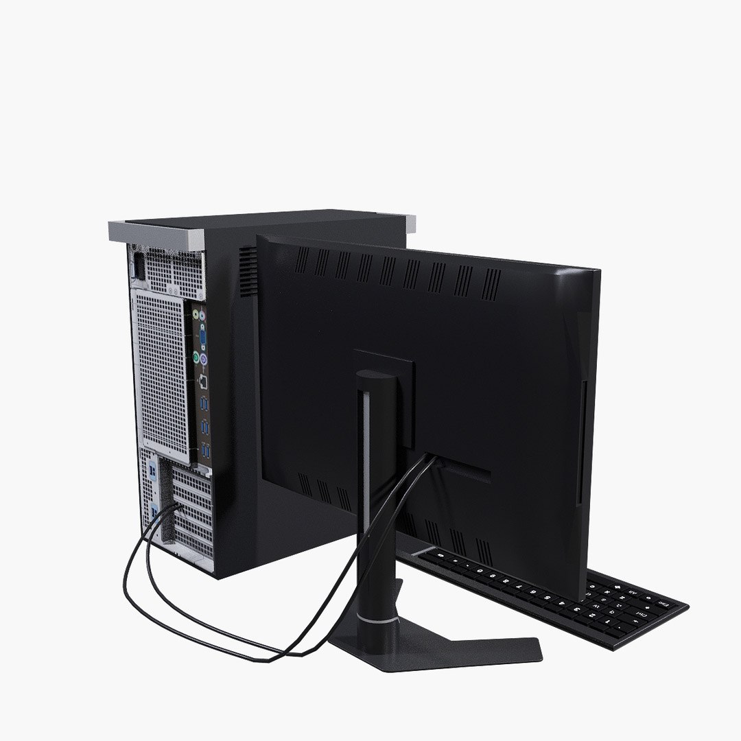 Desktop pc 3D model - TurboSquid 1601143