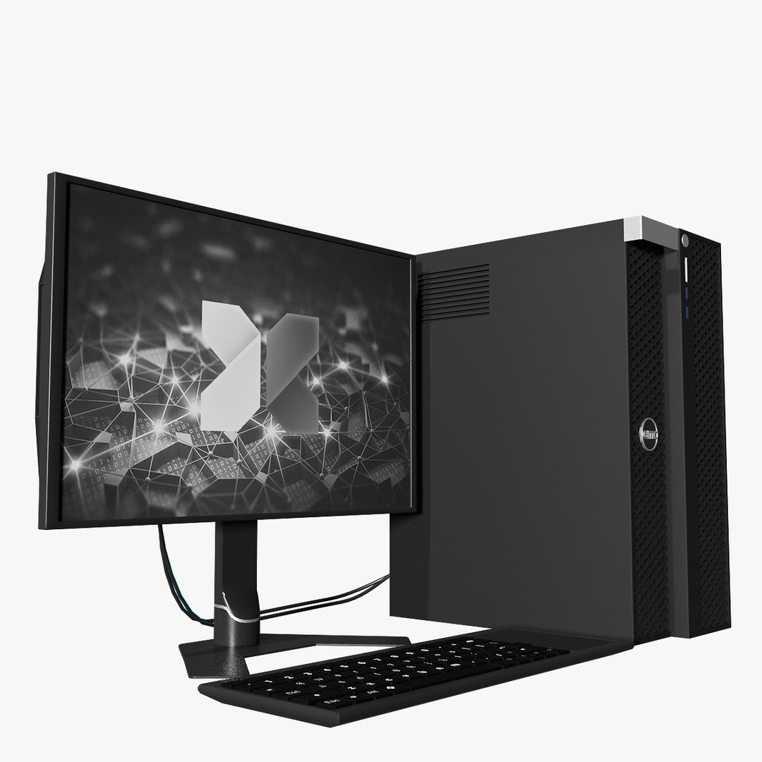 Desktop pc 3D model - TurboSquid 1601143