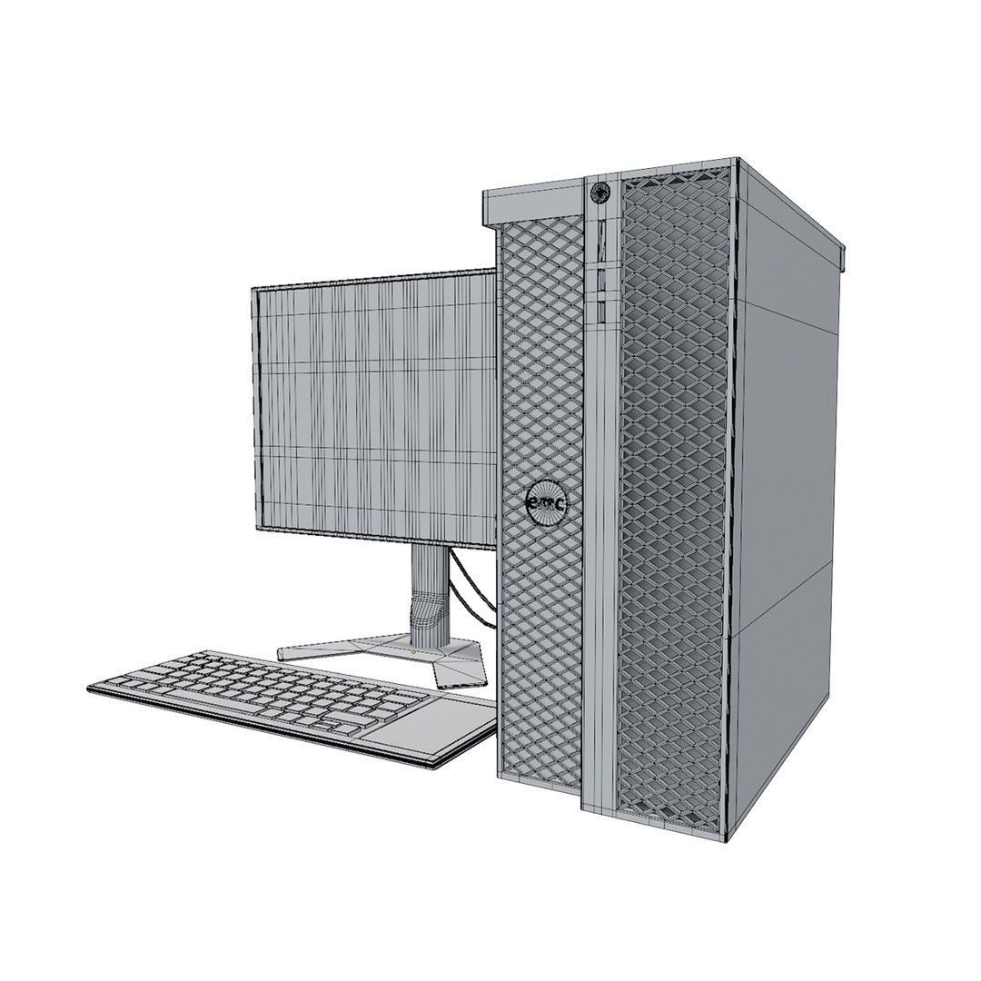 Desktop pc 3D model - TurboSquid 1601143