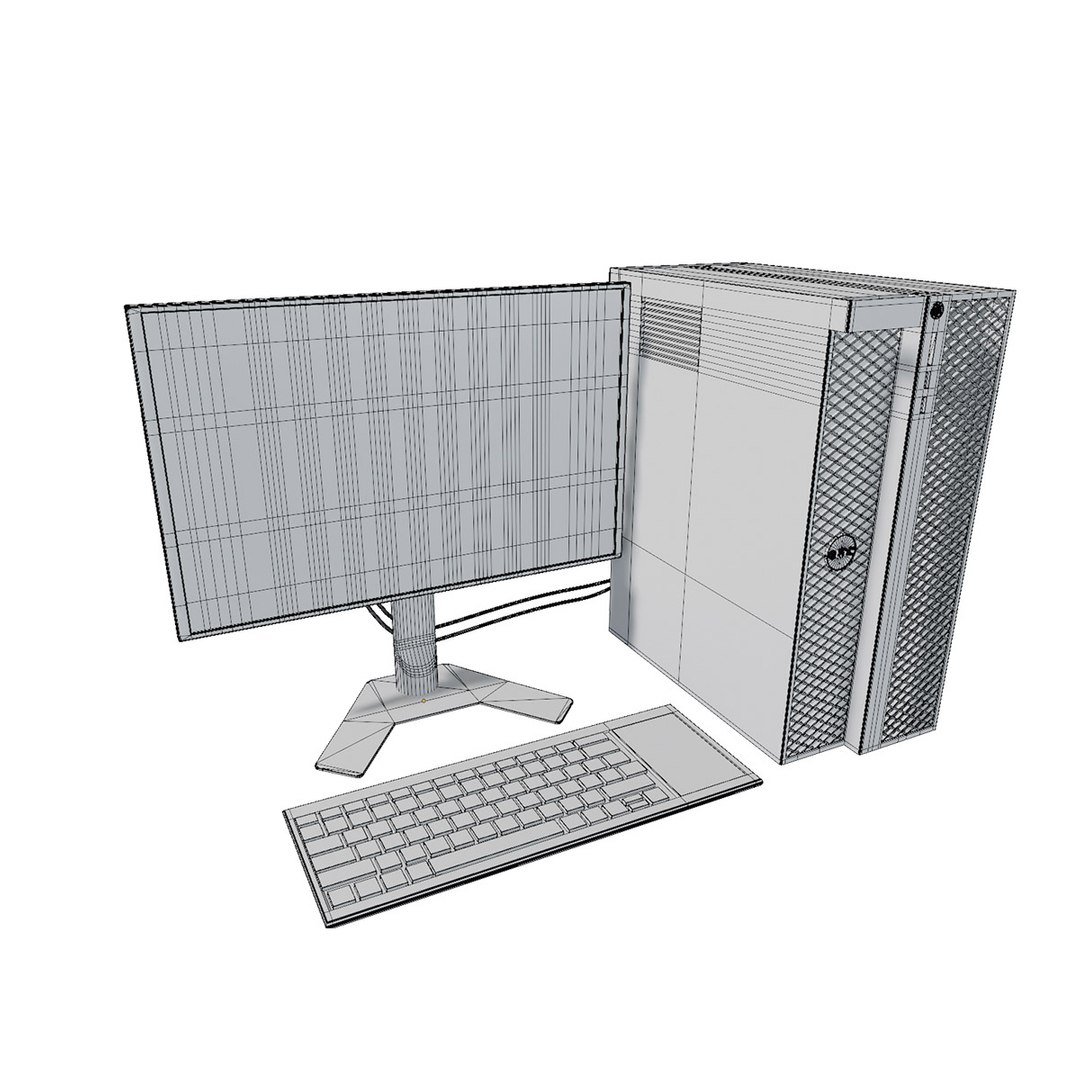 Desktop pc 3D model - TurboSquid 1601143